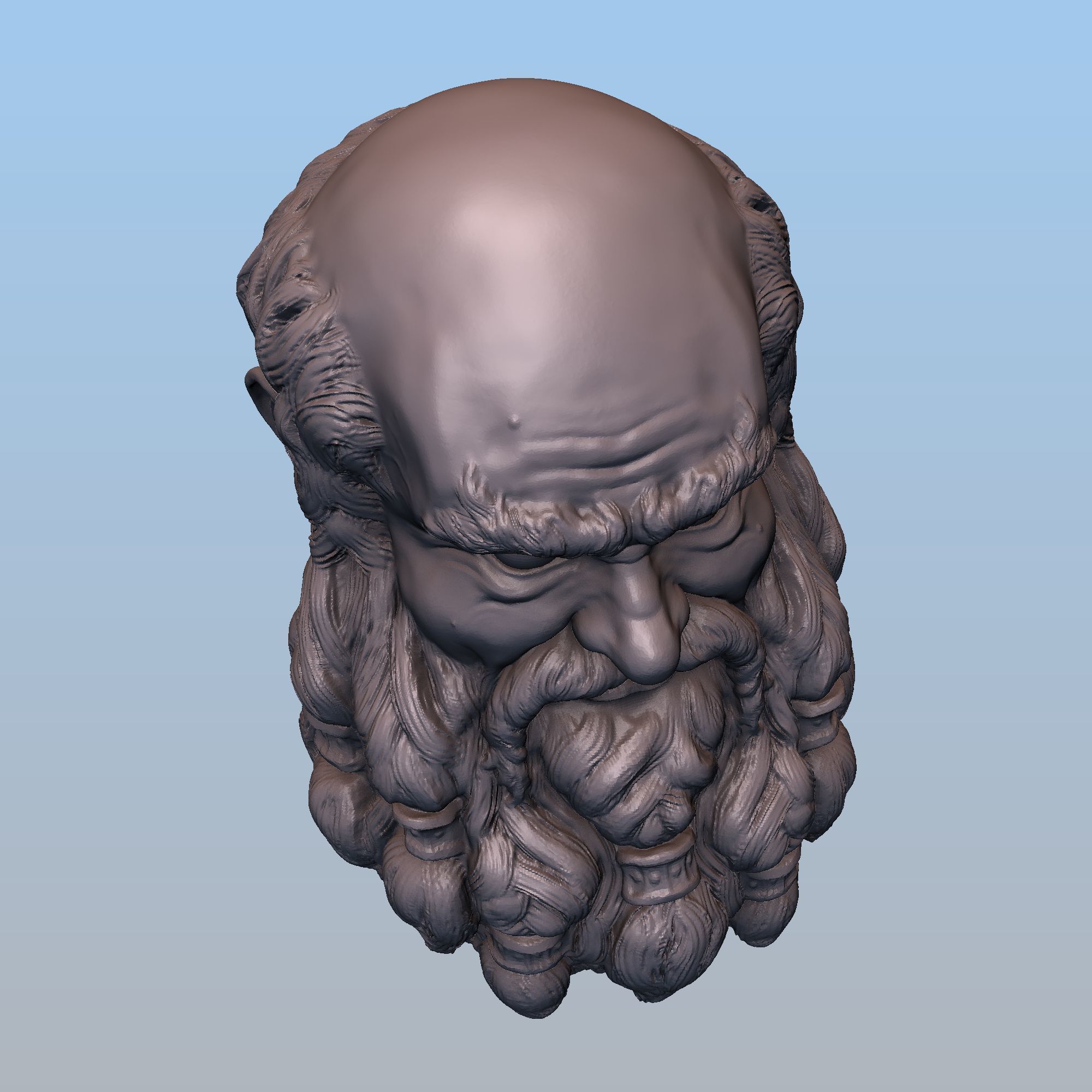 Dwarf Head 3D model 3D printable | CGTrader