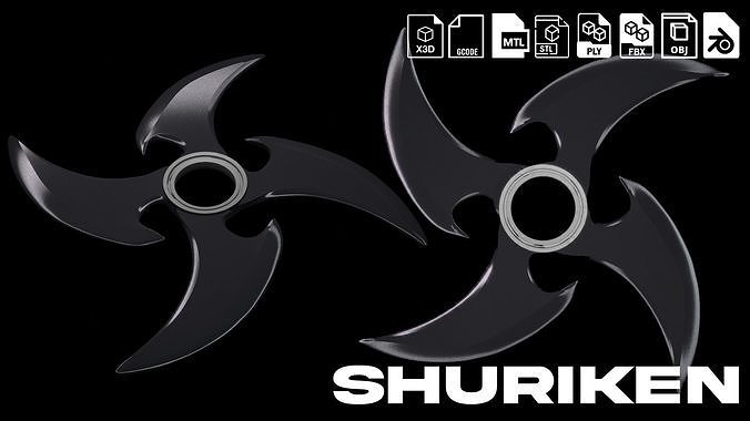Shuriken 3D model | CGTrader