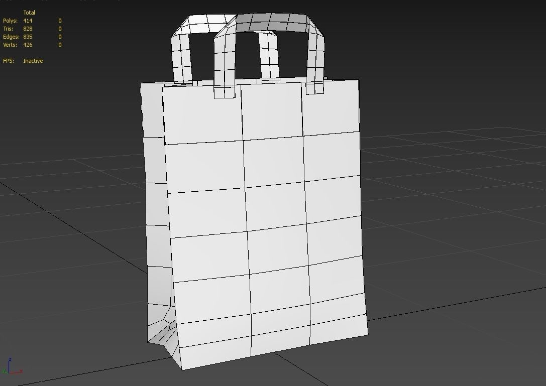 3D model Paper Bag 03 VR / AR / low-poly | CGTrader