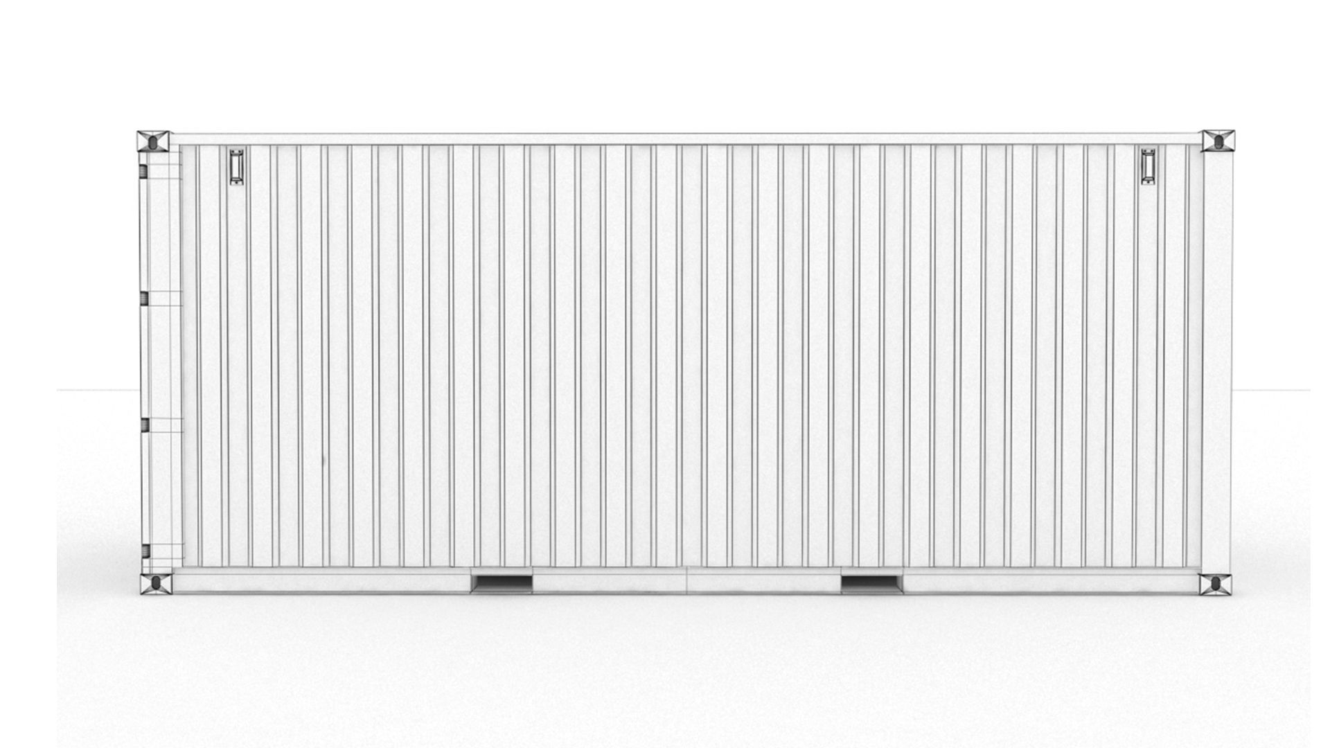 20 feet EVERGREEN standard shipping container 3D model | CGTrader