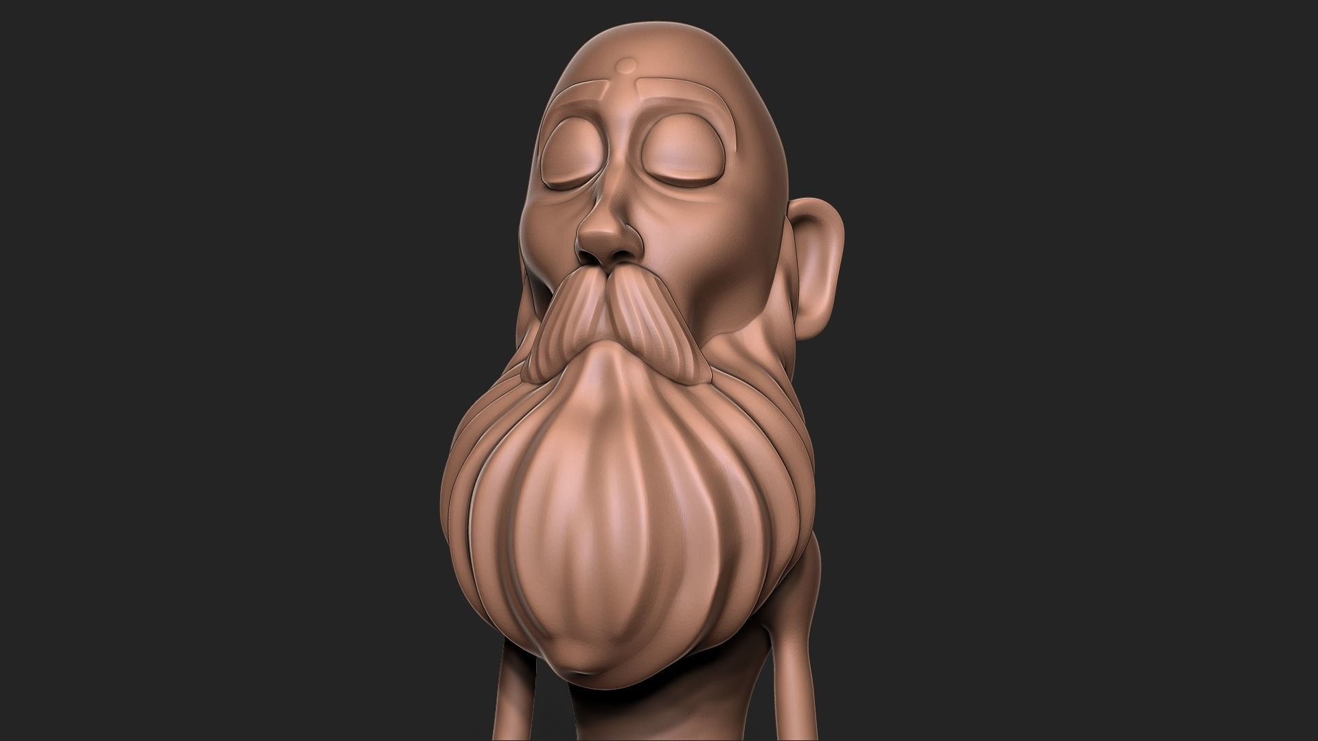 Old Man with base 3D model 3D printable | CGTrader