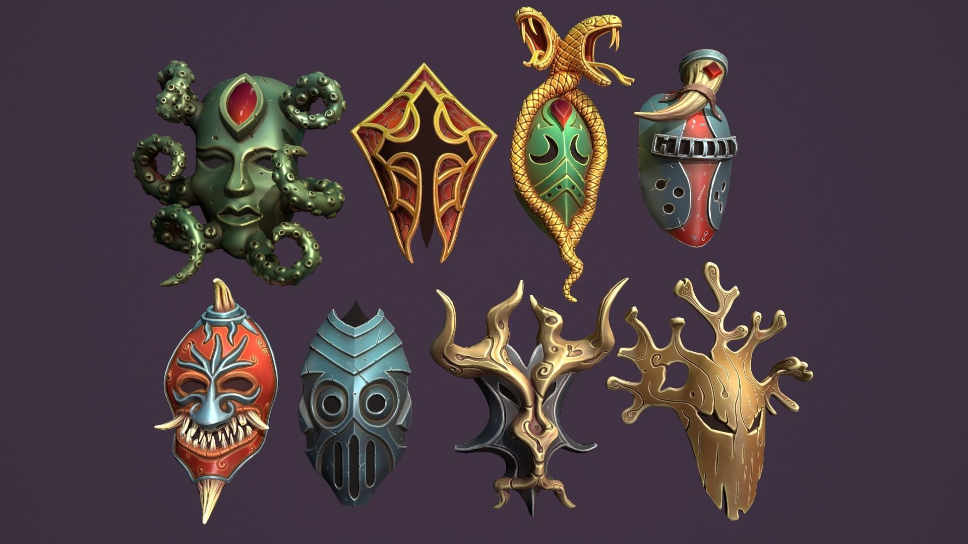 Masks collection 3d print | CGTrader