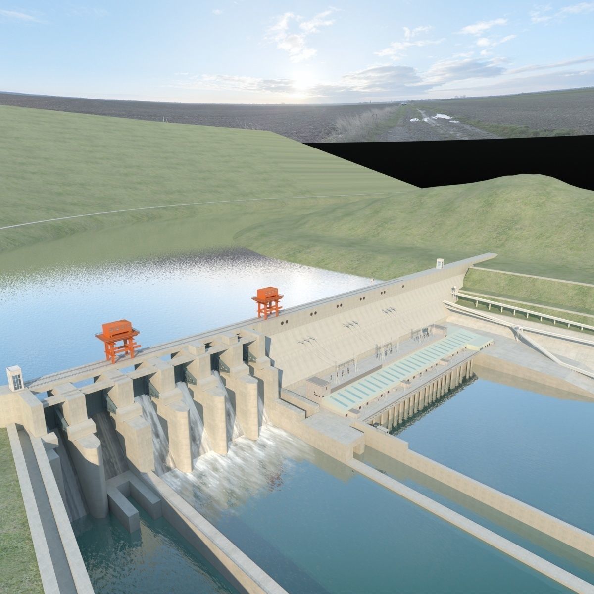 Hydroelectric Power Station 1 3D model | CGTrader