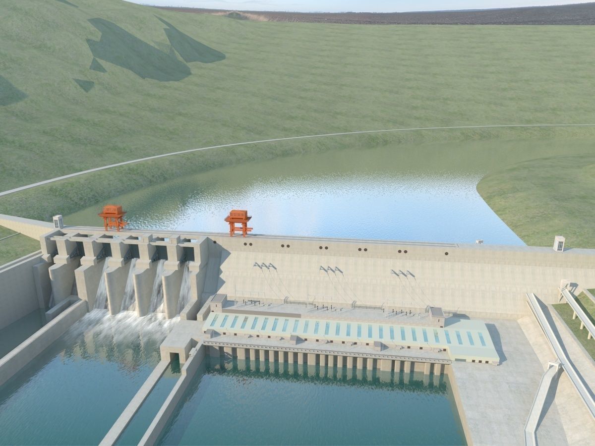 Hydroelectric Power Station 1 3D model | CGTrader