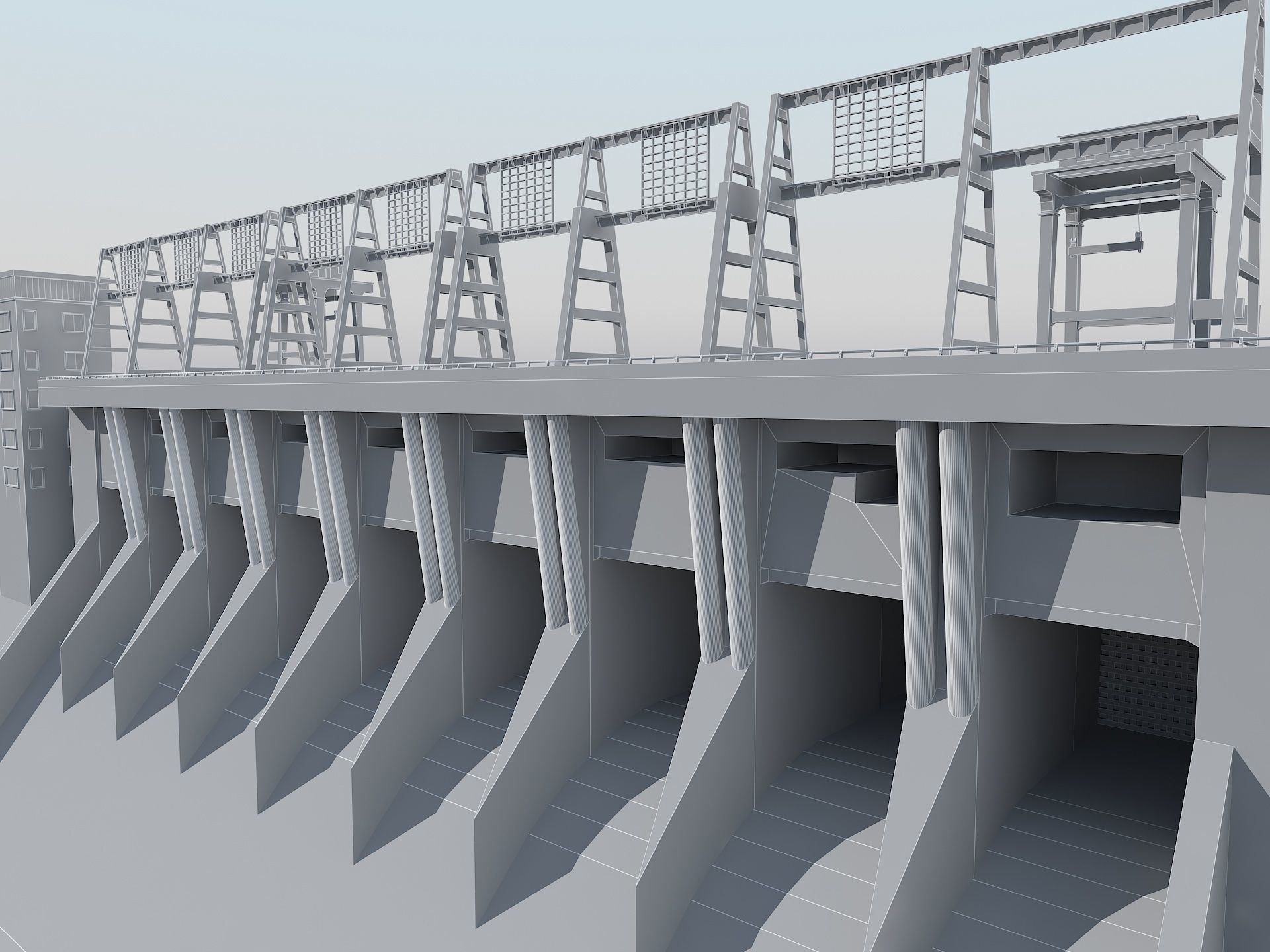 Hydroelectric Power Station 2 3D model | CGTrader