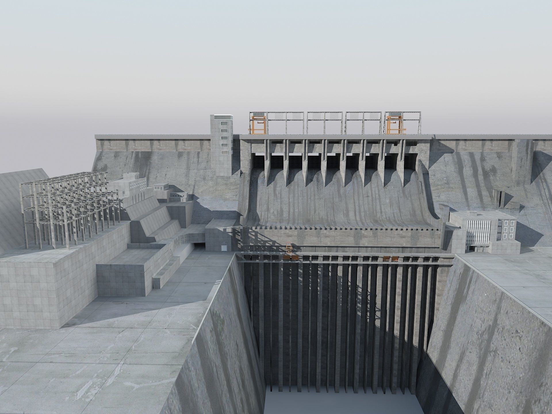Hydroelectric Power Station 2 3D model | CGTrader