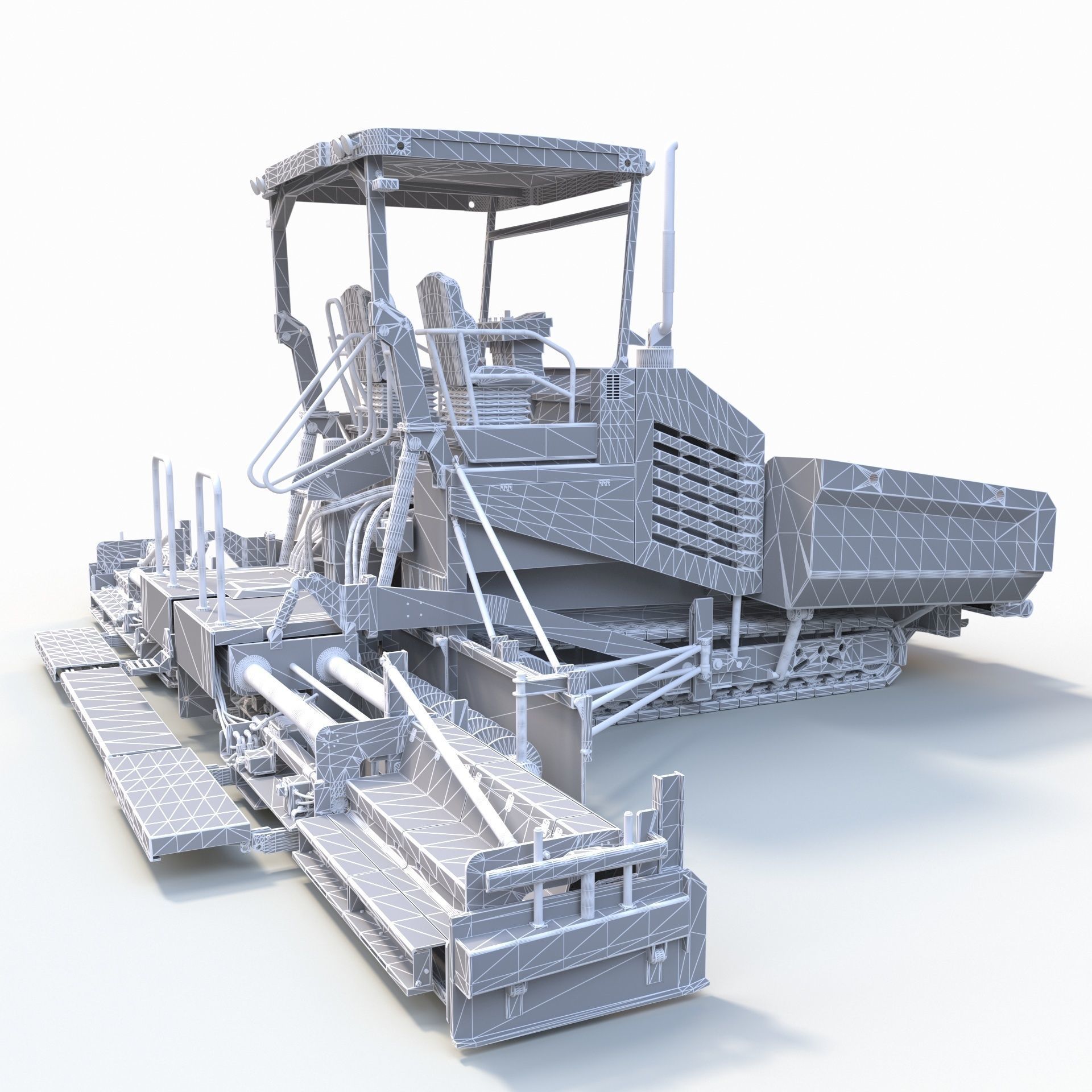 Asphalt Paver 3D model | CGTrader