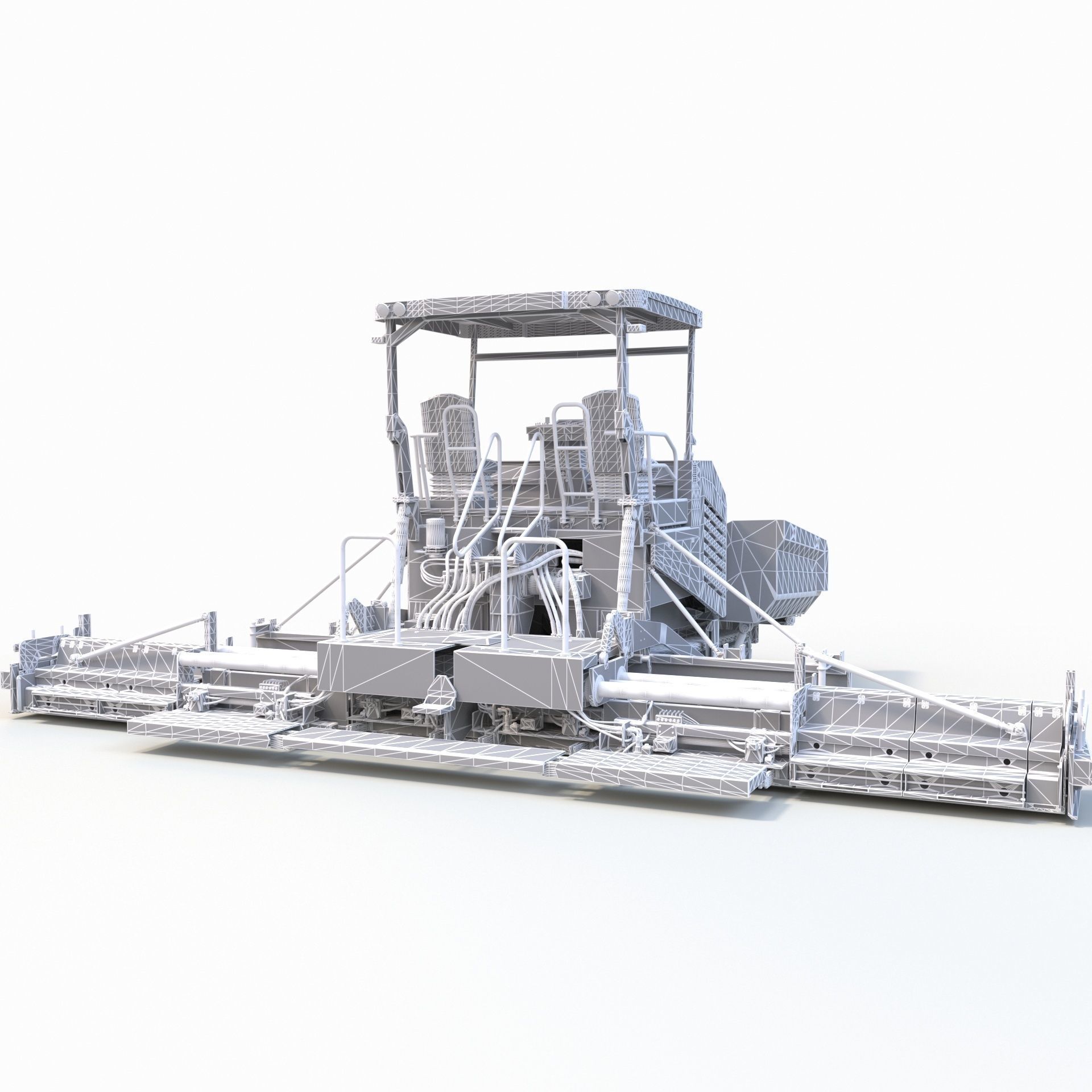 Asphalt Paver 3D model | CGTrader