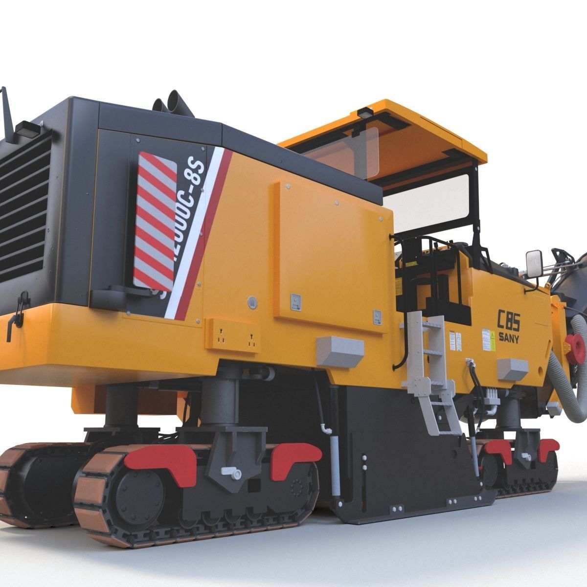 Asphalt Milling Machine 1 3D model | CGTrader