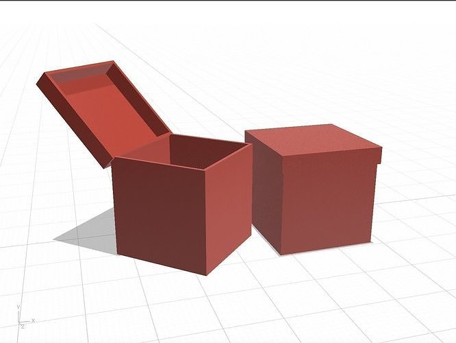 open box closed box 3d model 3D model | CGTrader