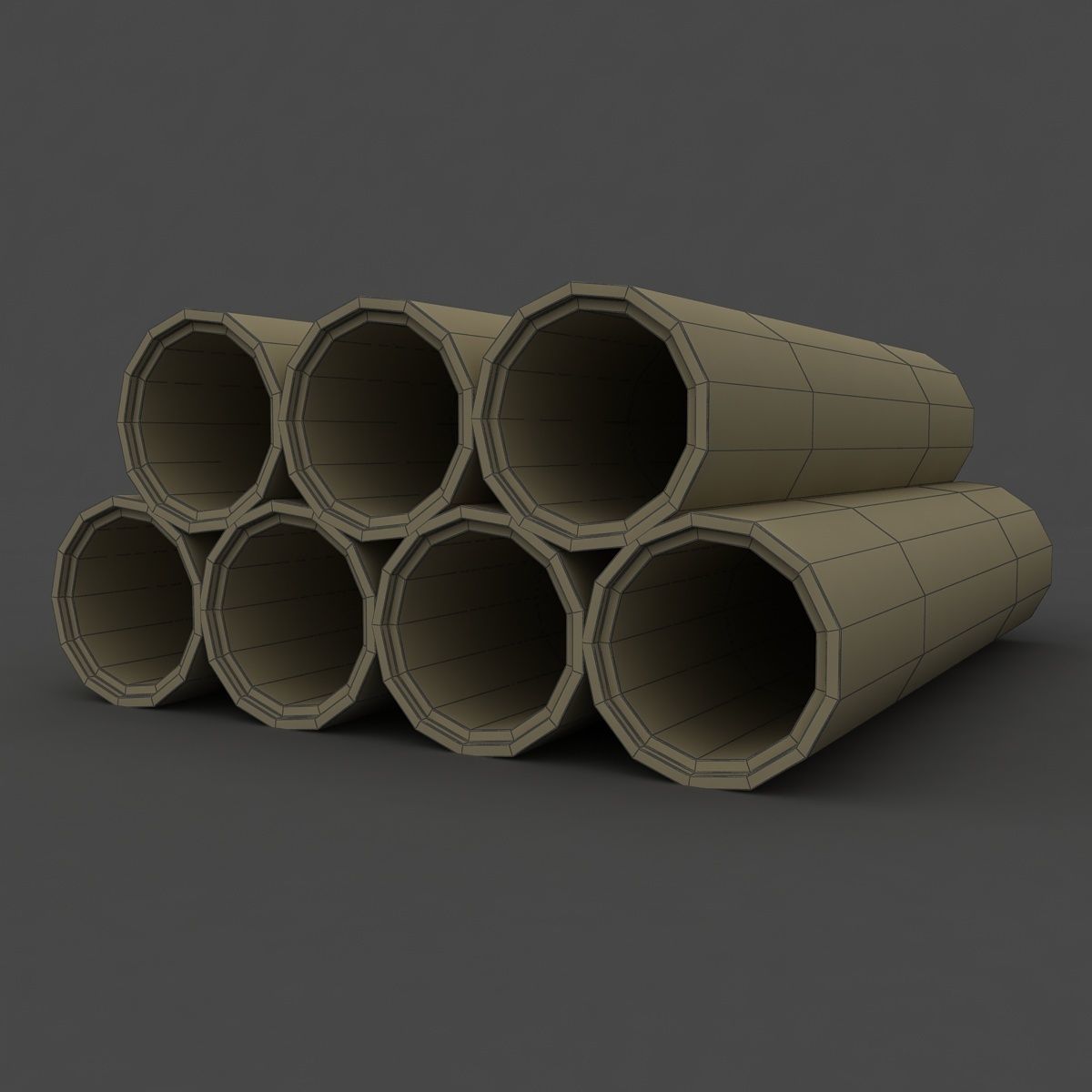 Concrete Pipes 3D model | CGTrader