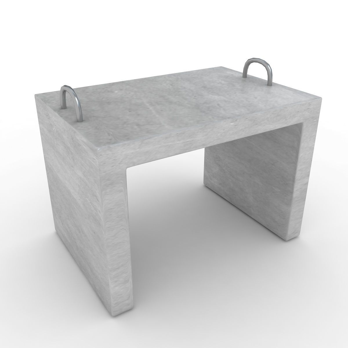 Industrial Concrete Block 3D model | CGTrader