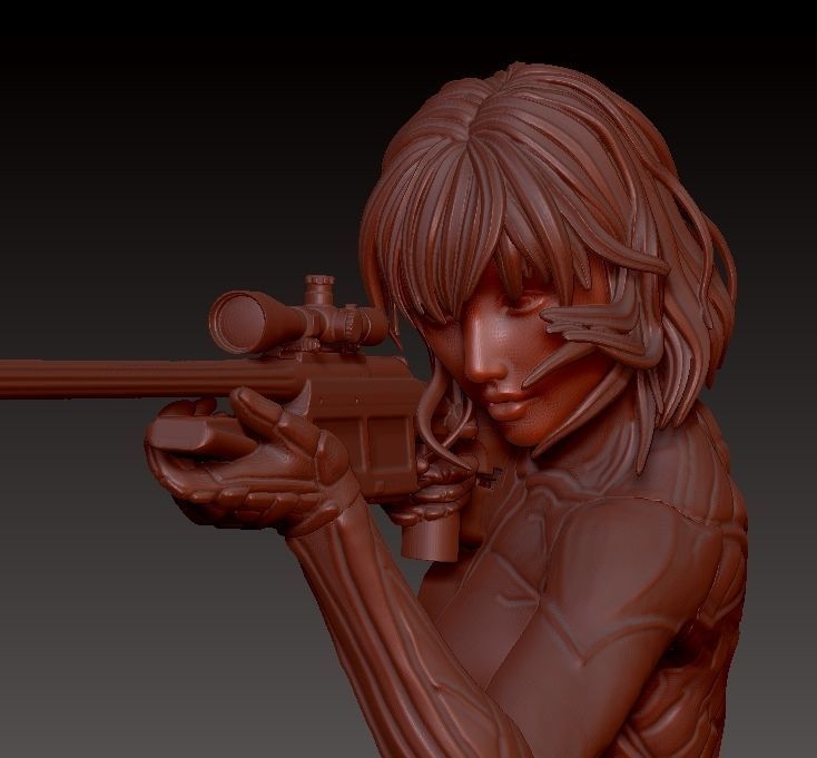 ghost in the shell 3D model 3D printable | CGTrader