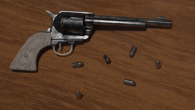 Basic Gun Low Poly 118 kb free VR / AR / low-poly 3D model | CGTrader
