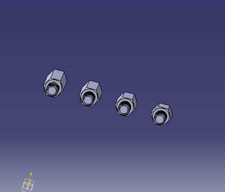 Hexagonal Stud Male-Female Connector 3D model 3D printable | CGTrader