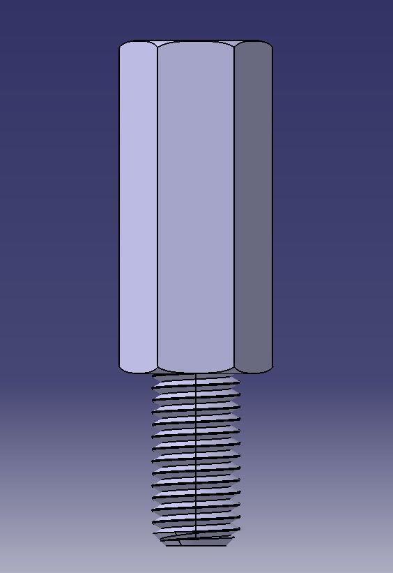 Hexagonal Stud Male-Female Connector 3D model 3D printable | CGTrader