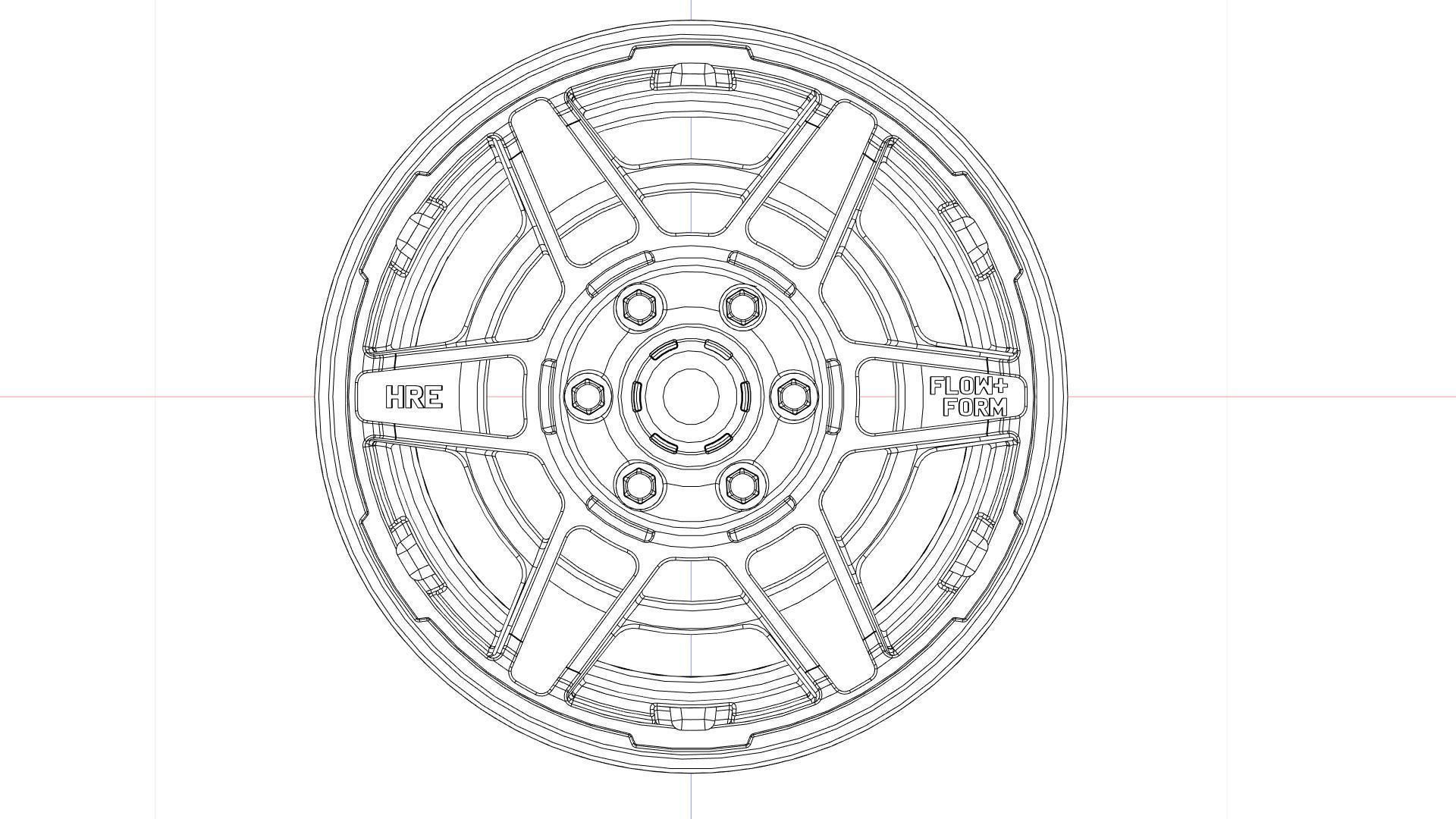 HRE FT1 highpoly rim 3D model | CGTrader