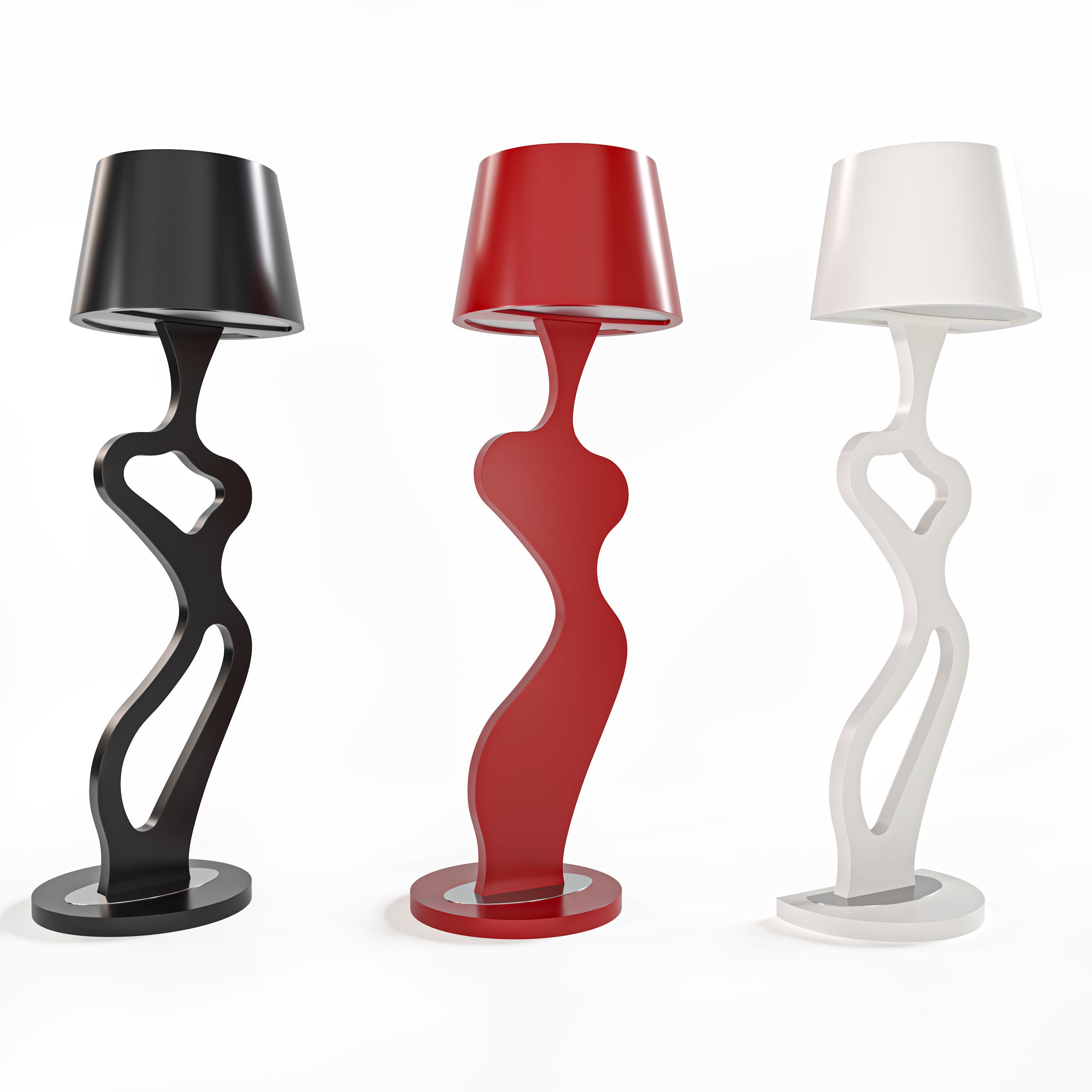 Floor lamp ATEGO model 10 and 8 by Cleoni 3D model | CGTrader