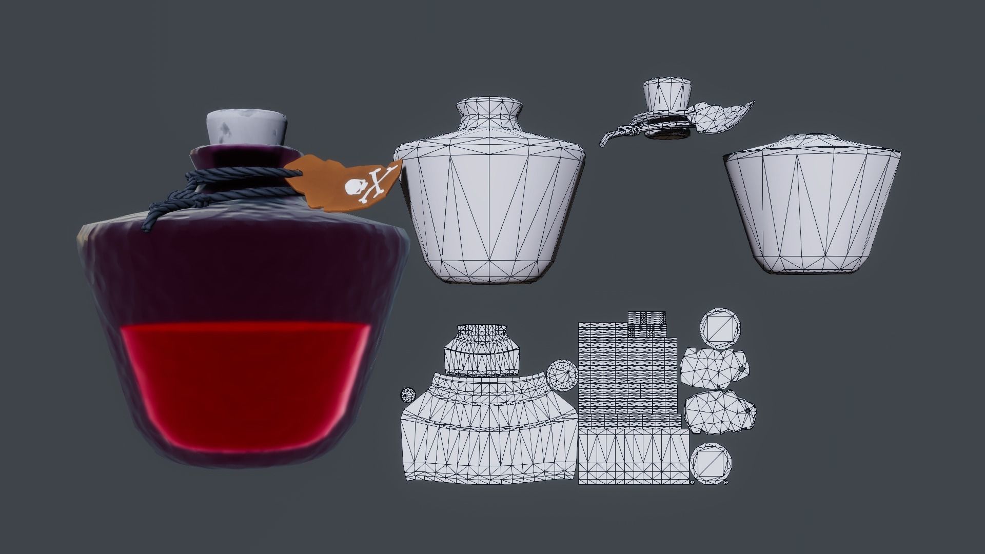 3D model Potion VR / AR / low-poly | CGTrader