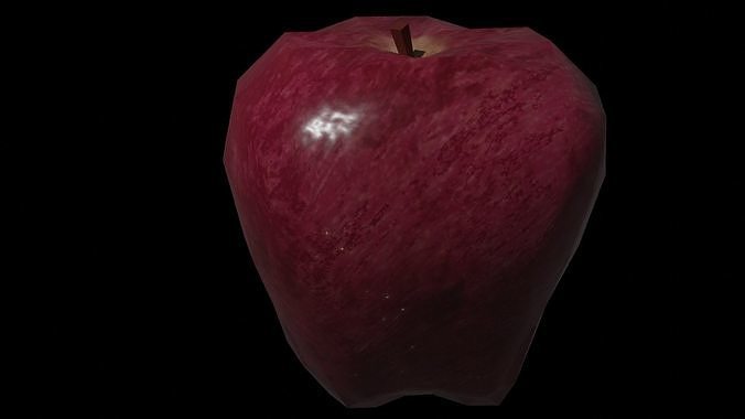 3D model Low Poly Apple High Detailed Fully Custom PBR VR / AR / low ...