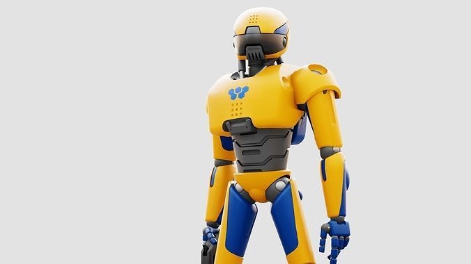 POLICE OFFICER ANDROID RIGGED 3D model rigged | CGTrader