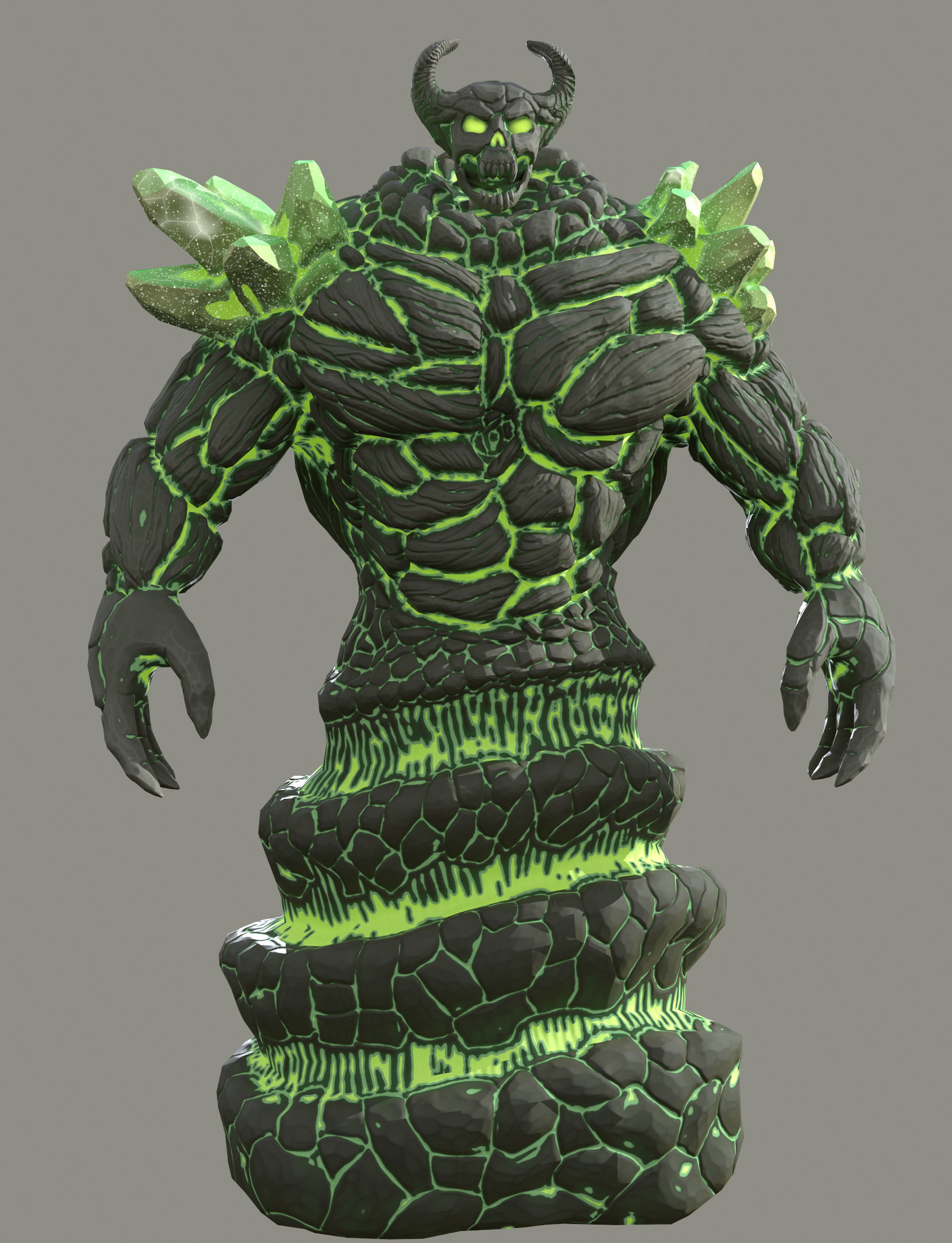 3D model Elemental Golems VR / AR / low-poly | CGTrader