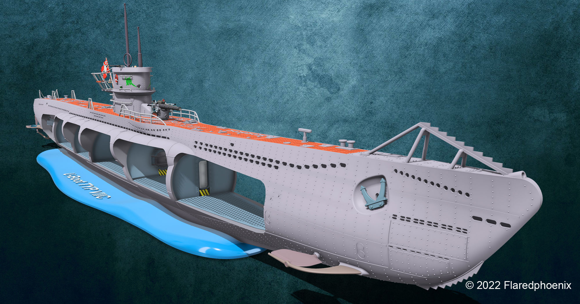 Brettspiel Model U-Boot TYP VIIC 3D model 3D printable | CGTrader