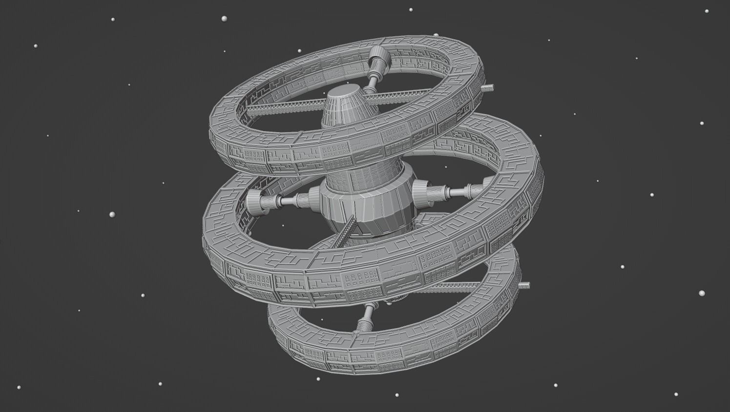 Space Station Low Poly 3D model | CGTrader