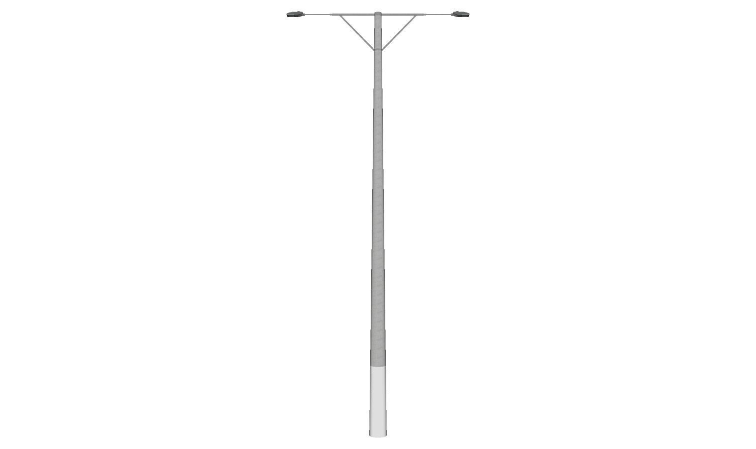 Concrete Lamp Post - Light Pole - Light Post - Street Light 12 3D model ...