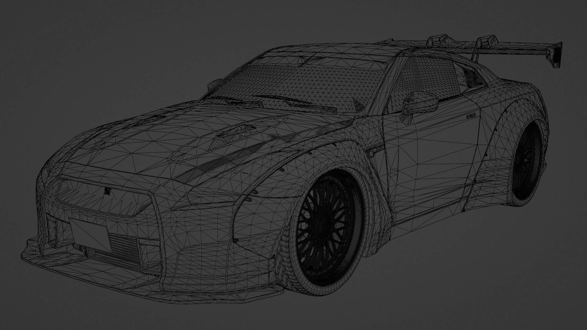 3D model Nissan GTR R35 JDM style VR / AR / low-poly | CGTrader