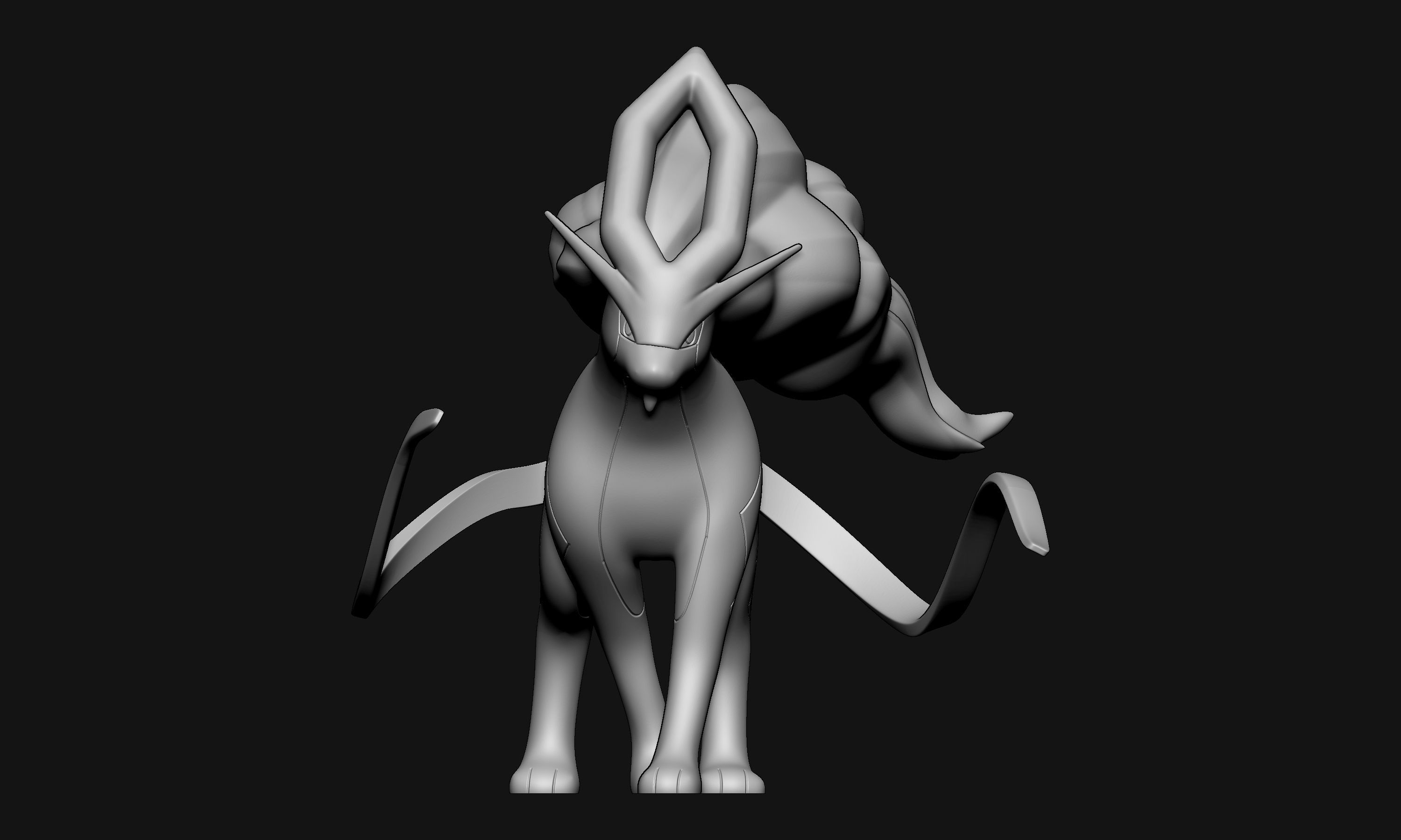 Pokemon - Suicune with 2 poses 3D model 3D printable | CGTrader