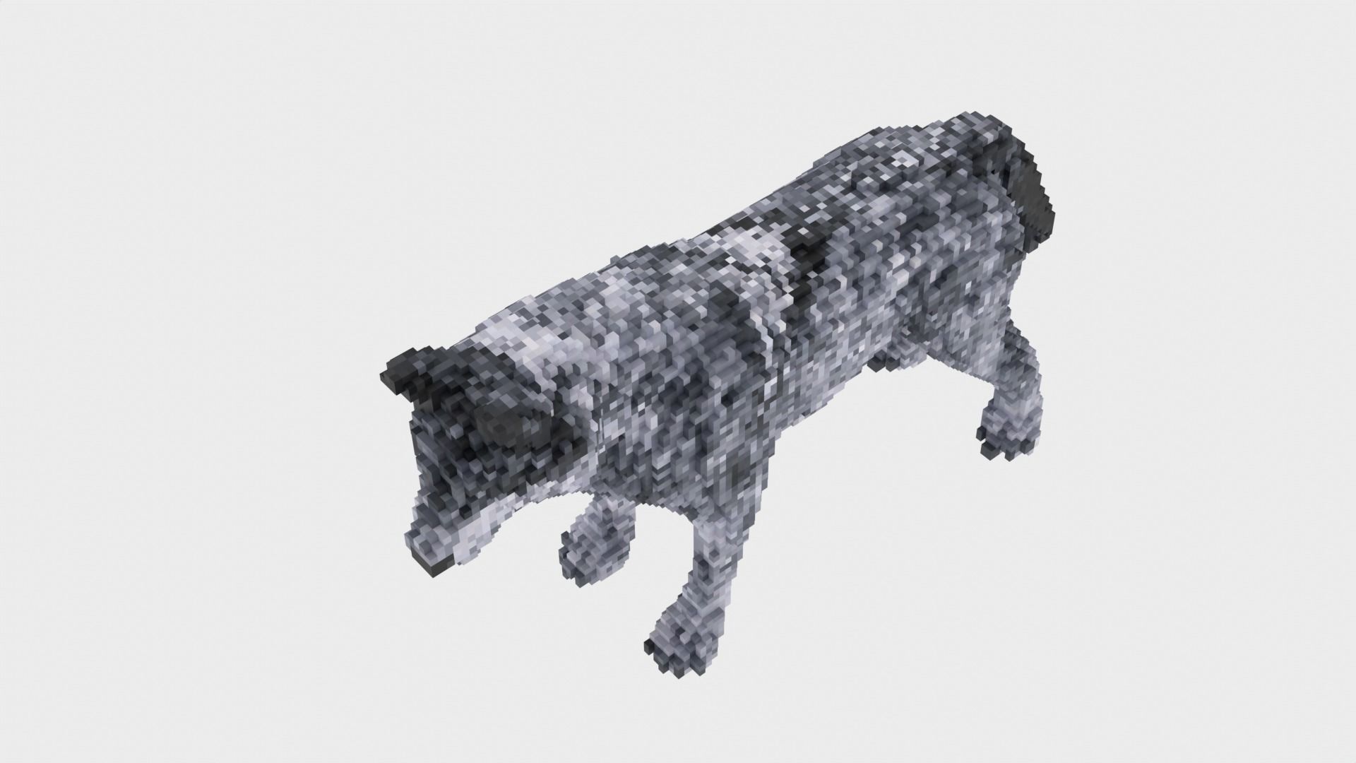 3D model Wolf Voxel Style VR / AR / low-poly | CGTrader