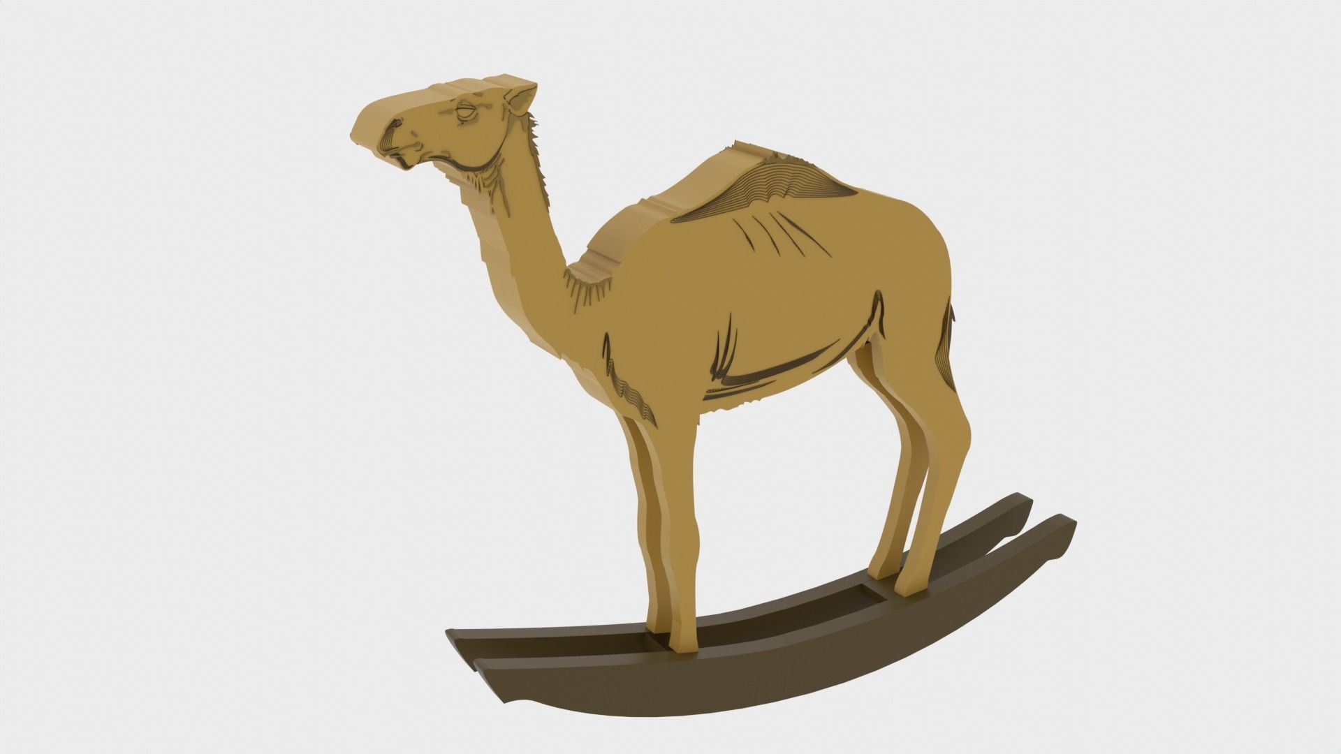 3D model Rocking Camel VR / AR / low-poly | CGTrader