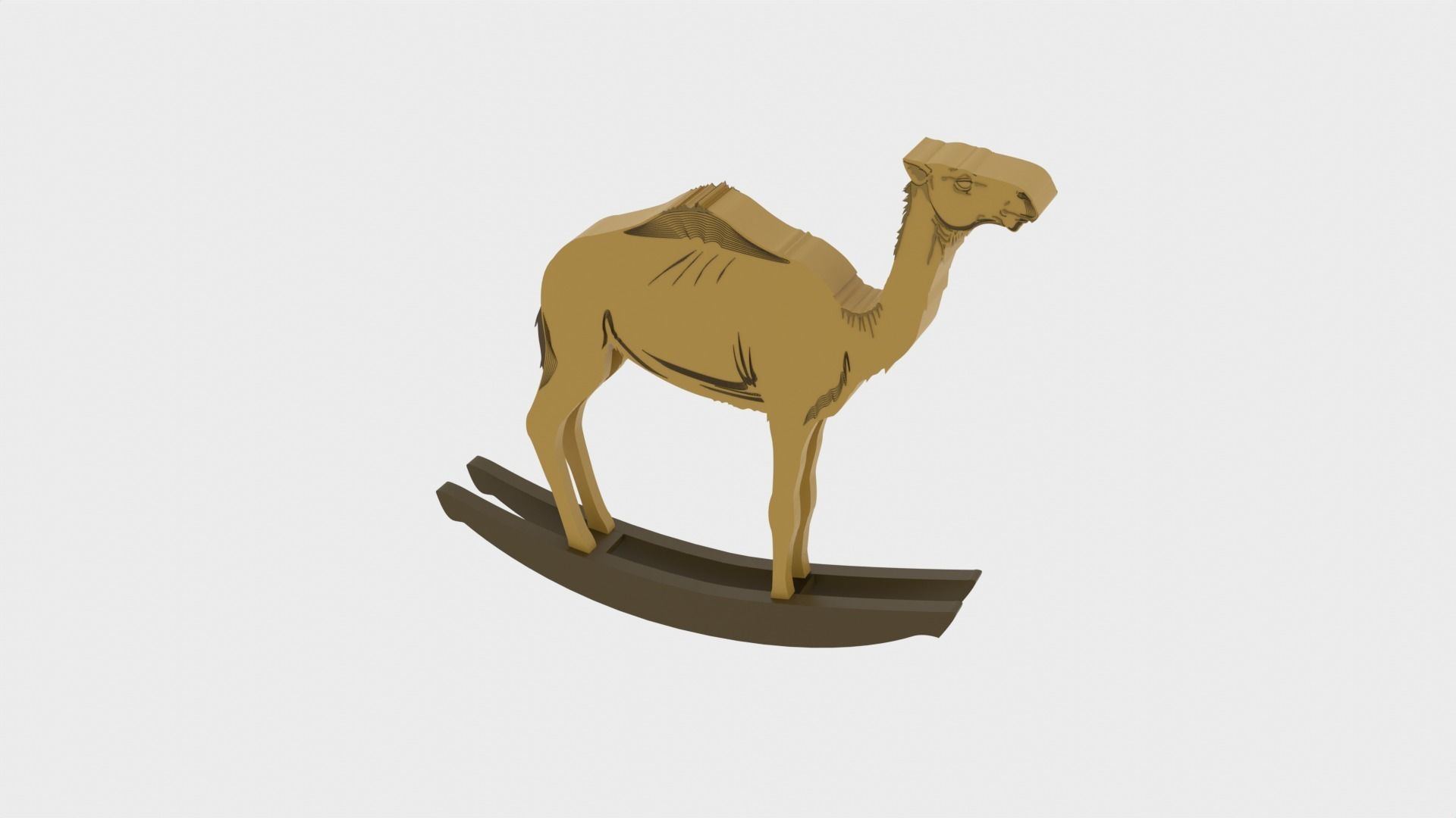 3D model Rocking Camel VR / AR / low-poly | CGTrader
