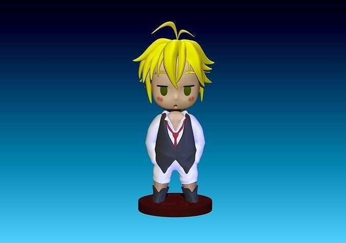 Meliodas Chibi 3d Model 3d Printable Cgtrader