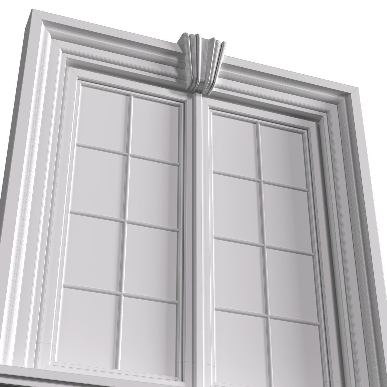 Classical frame Window 3D model | CGTrader