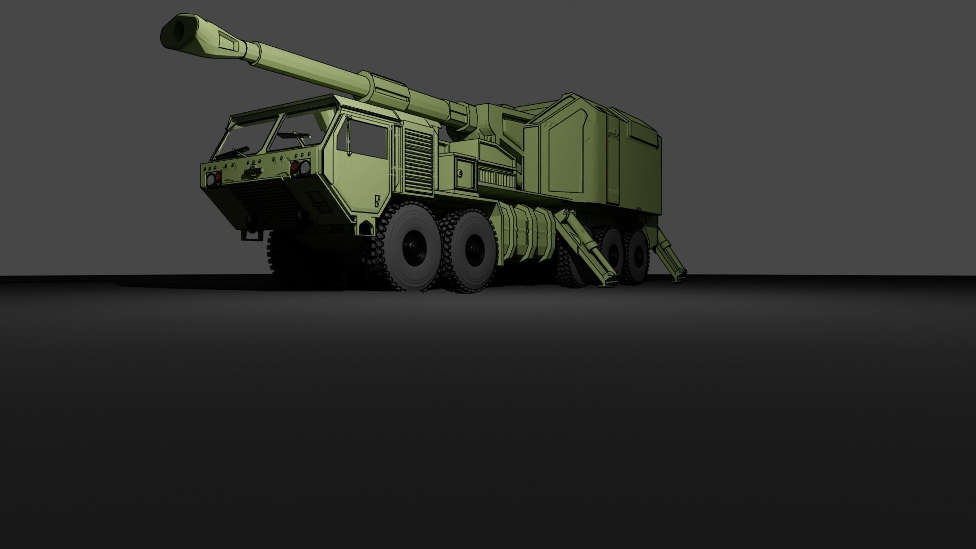 IDF ROEM Howitzer gun 3D model 3D printable | CGTrader