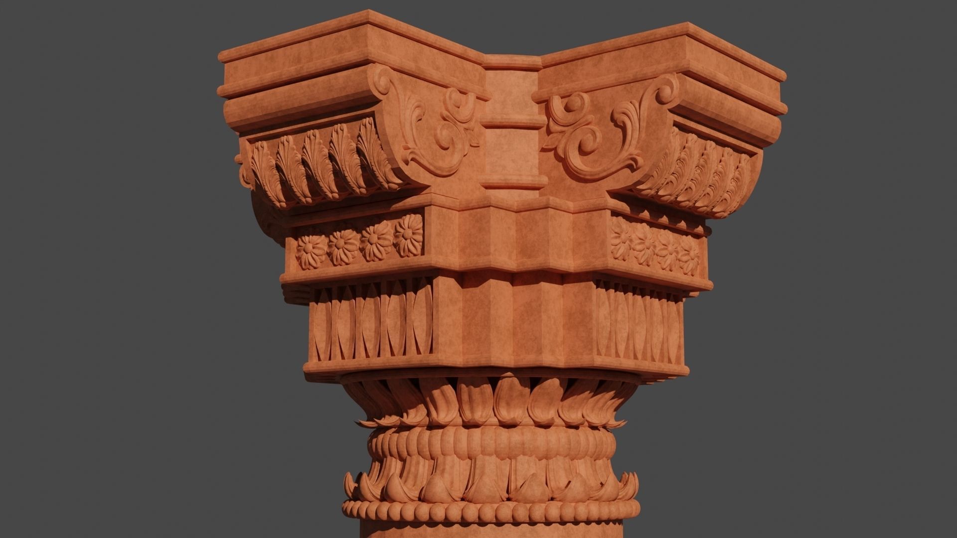 Indian Temple Pillar 2 free 3D model | CGTrader