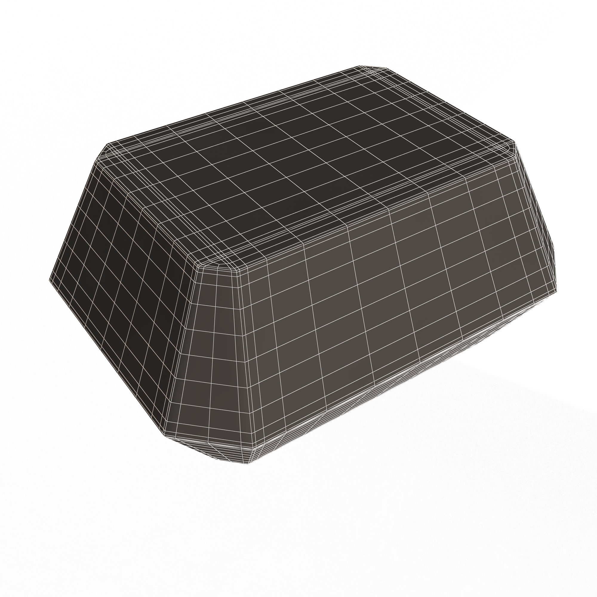 3D model Emerald Cut Ruby VR / AR / low-poly | CGTrader