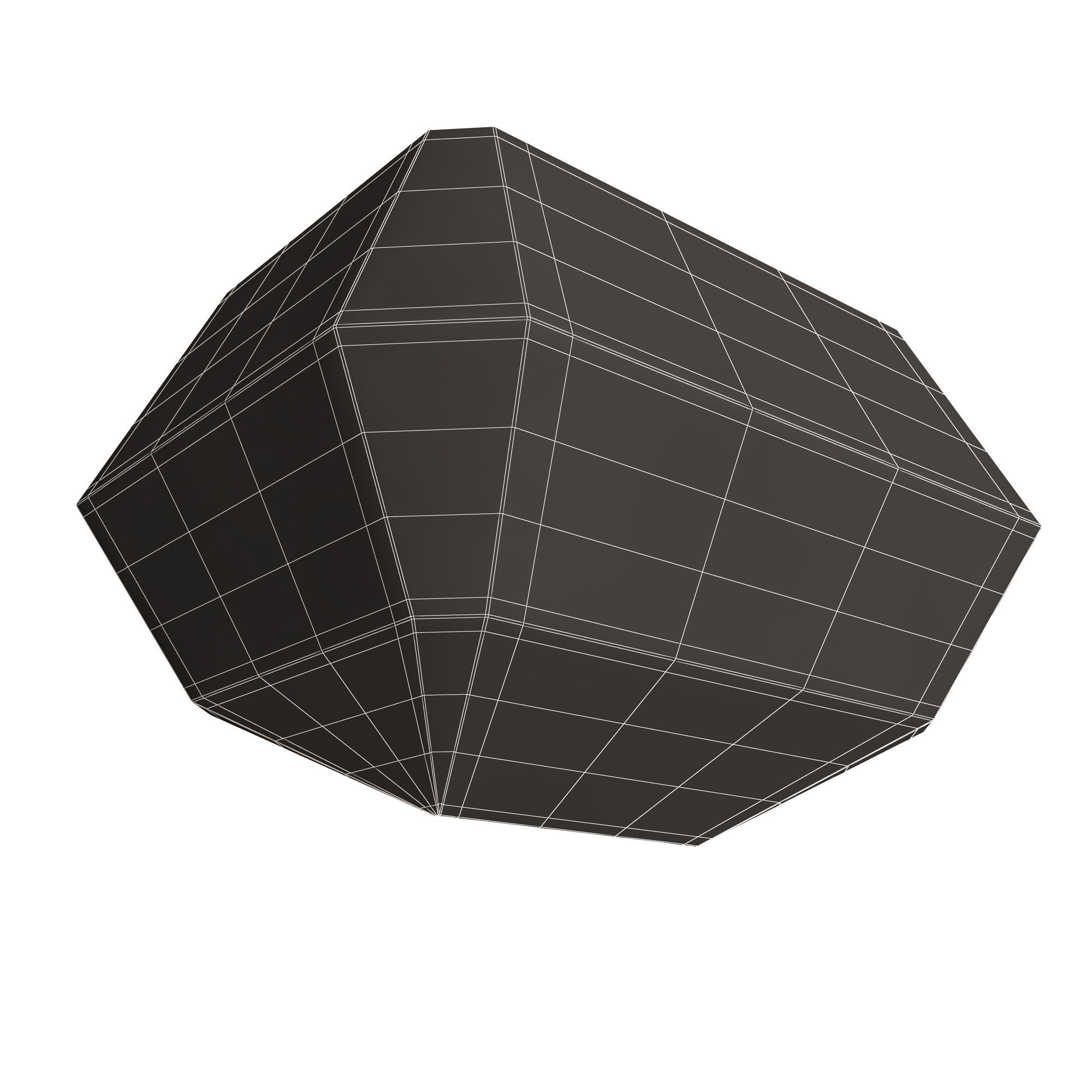 3D model Emerald Cut Ruby VR / AR / low-poly | CGTrader