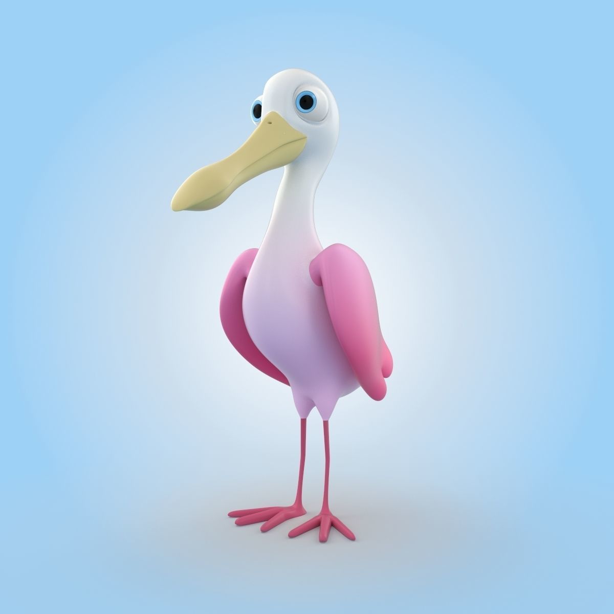Roseate Spoonbill Bird 3D model | CGTrader