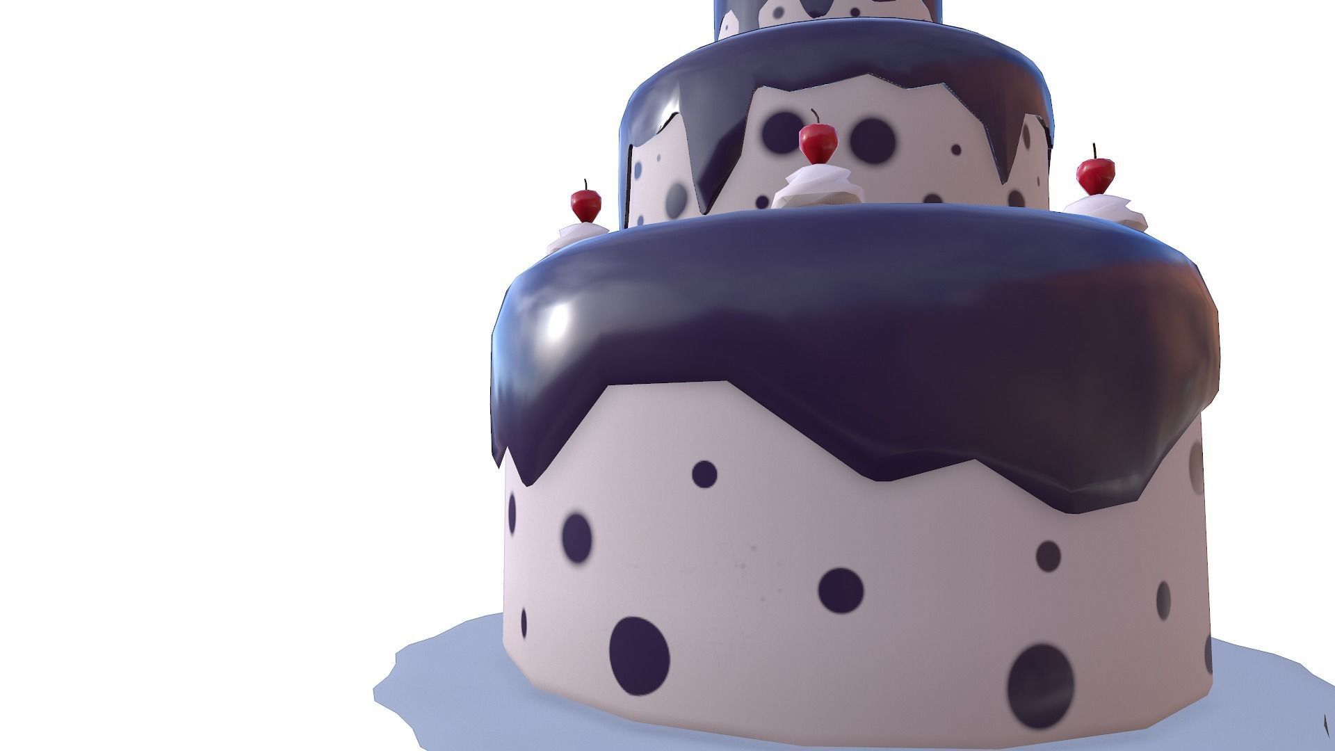 Low Poly Cake birthday free VR / AR / low-poly 3D model | CGTrader