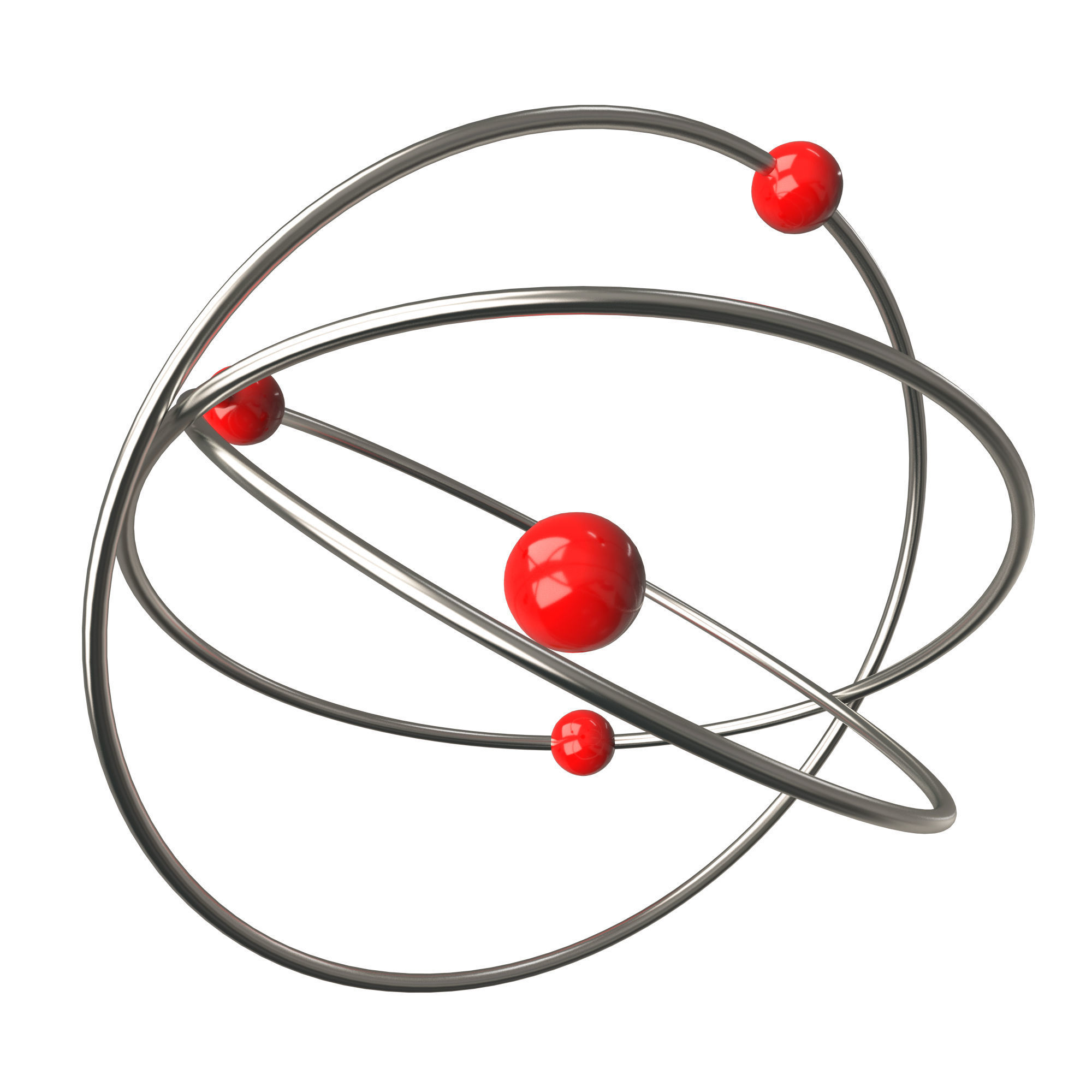 3D model Planetary Atom VR / AR / low-poly | CGTrader