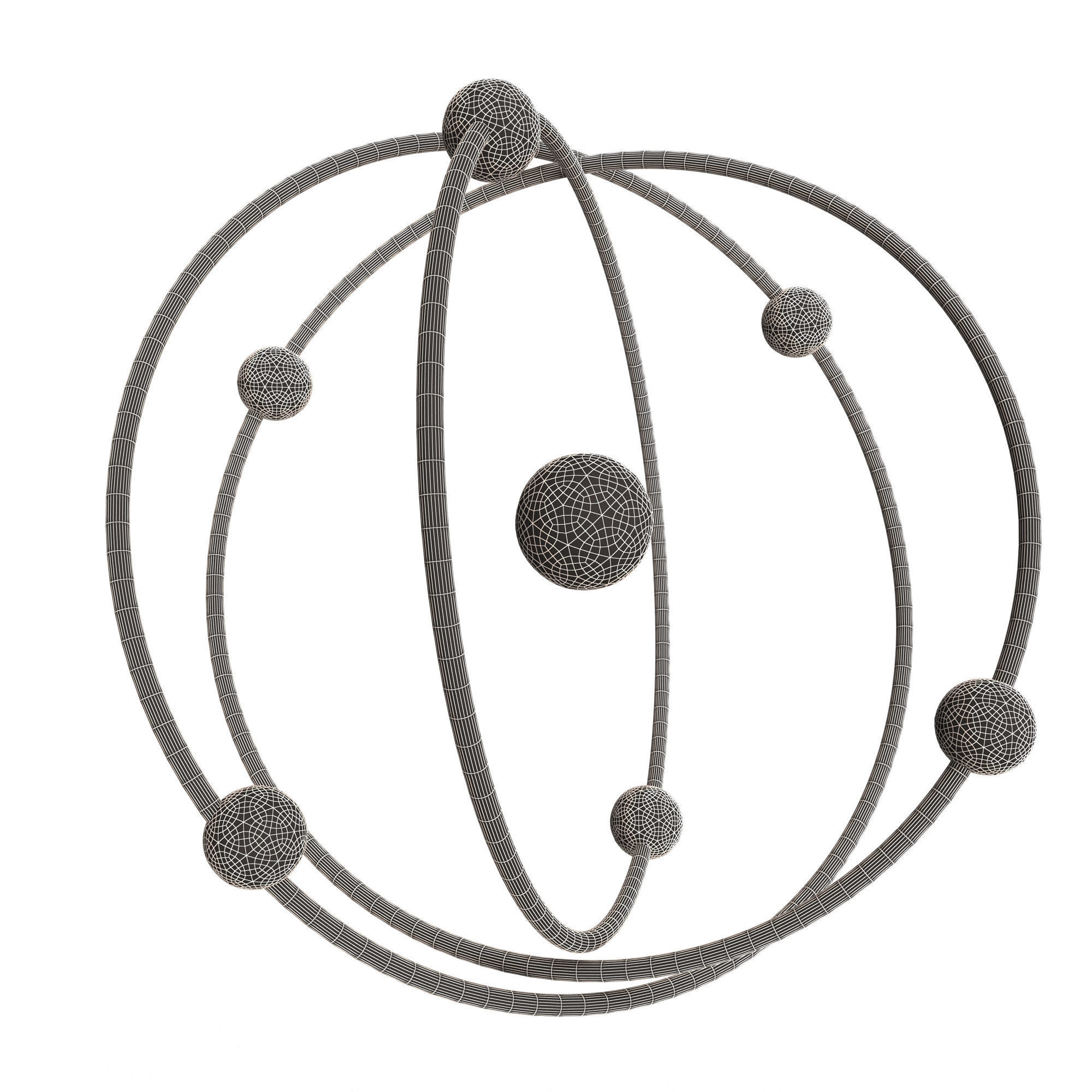 3D model Planetary Atom 02 VR / AR / low-poly | CGTrader