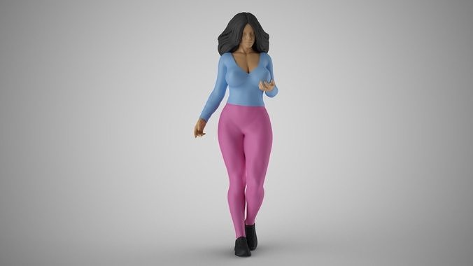 Girl Expressing her Ideas 3D model 3D printable | CGTrader
