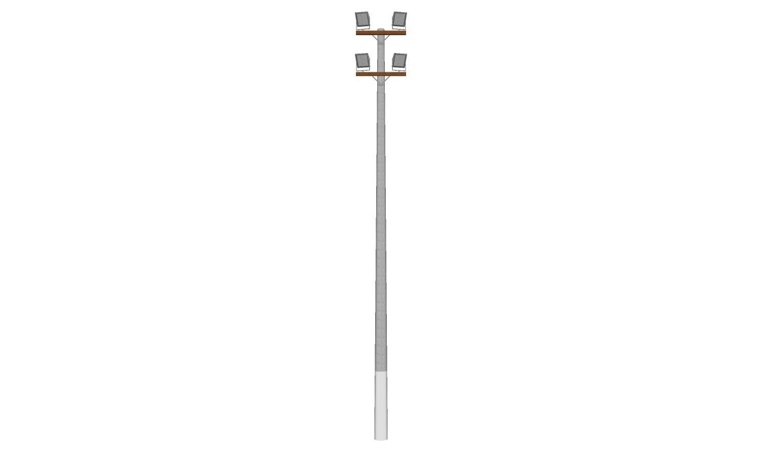 Concrete Lamp Post - Light Pole - Light Post - Street Light 19 3D model ...