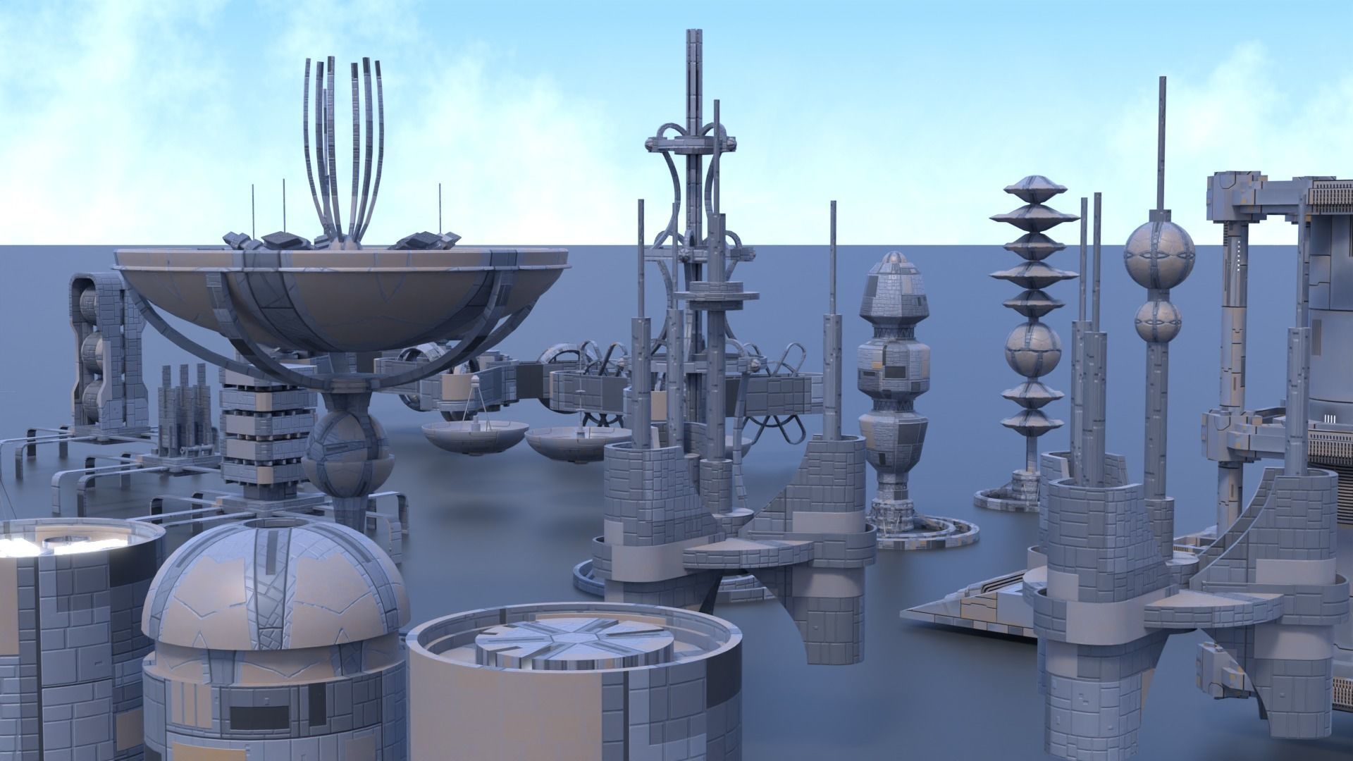 3D model A package of futuristic devices VR / AR / low-poly | CGTrader