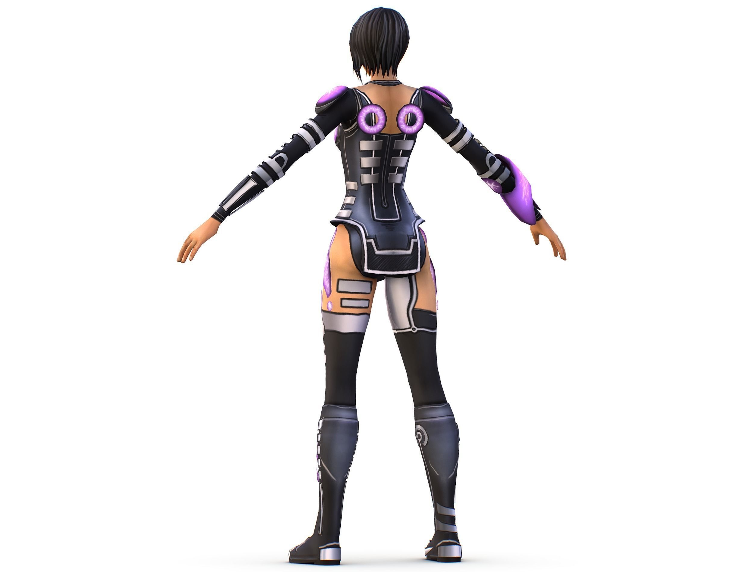 3D model Low Poly Woman Cartoon Character VR / AR / low-poly | CGTrader