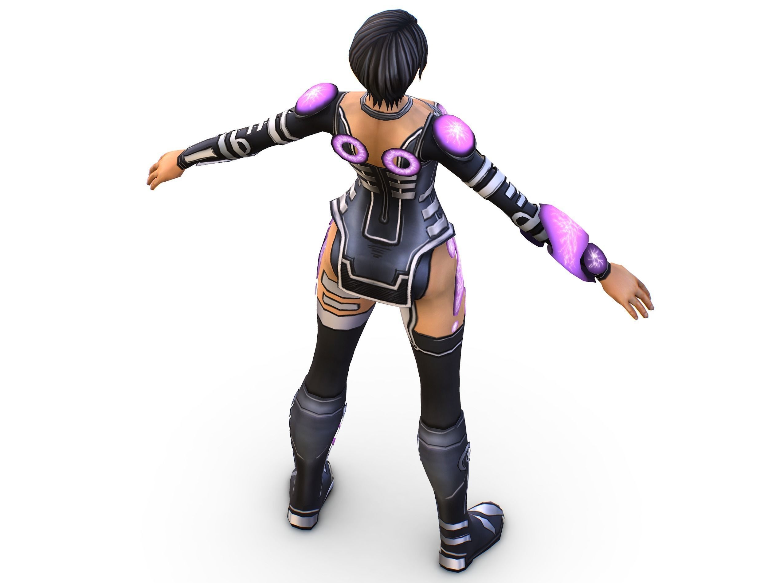3D model Low Poly Woman Cartoon Character VR / AR / low-poly | CGTrader