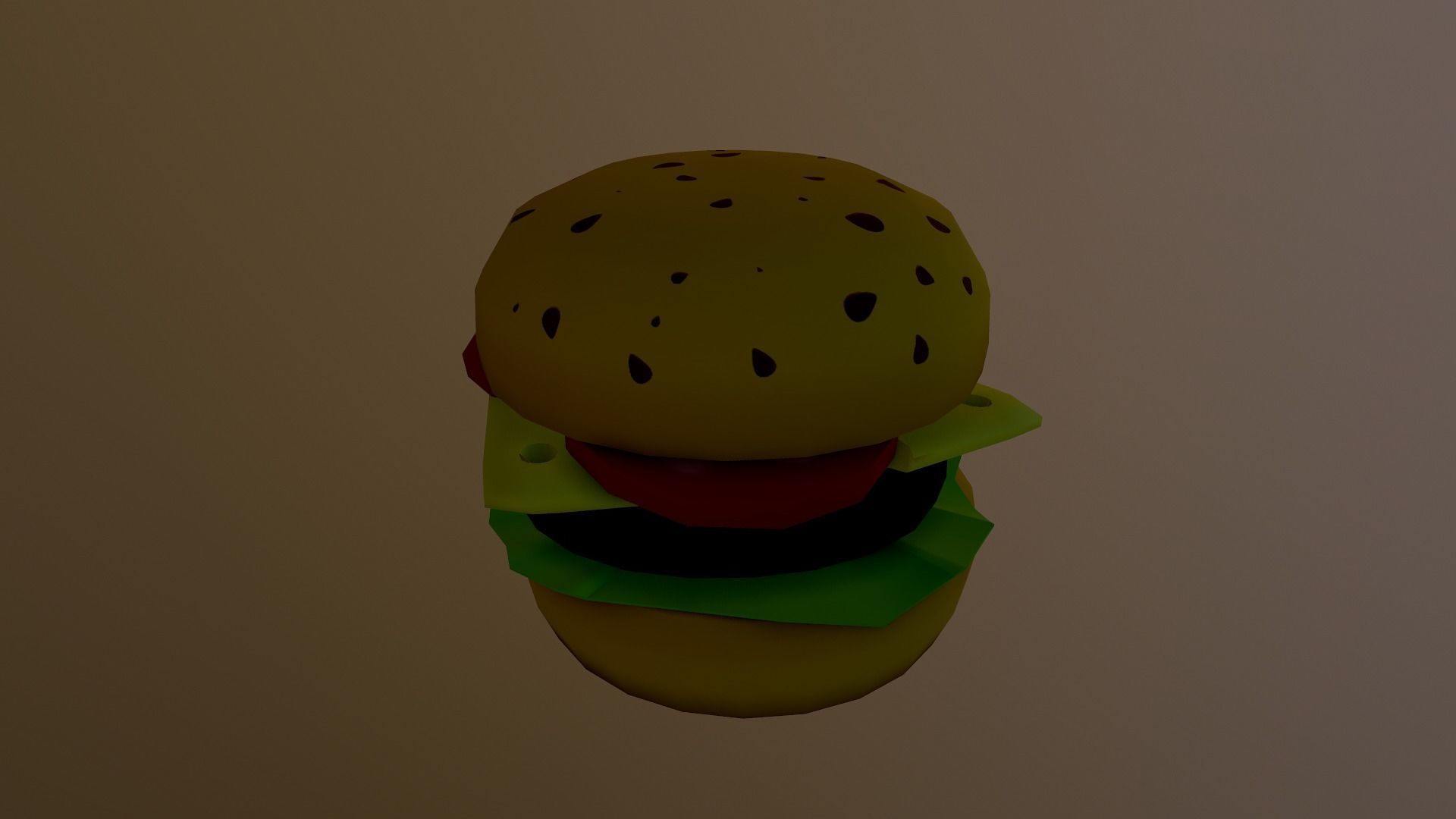 Low Poly Hamburger free VR / AR / low-poly 3D model | CGTrader